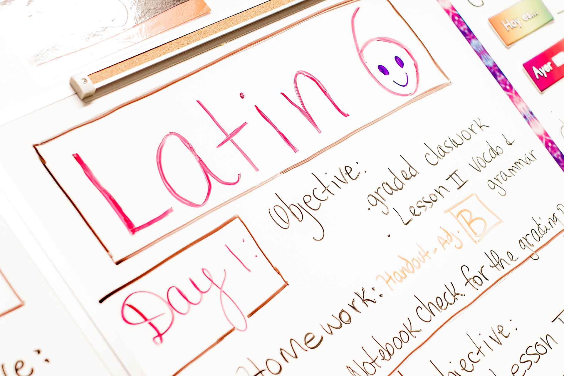 Day plan for Latin class - BASIS.ed Vectors